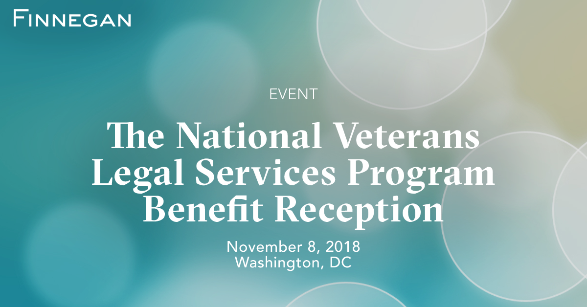 The National Veterans Legal Services Program Benefit Reception | Events ...