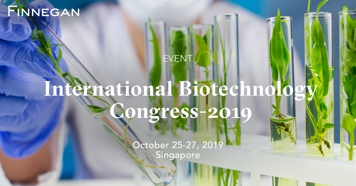 International Biotechnology Congress-2019 | Events | Finnegan | Leading ...