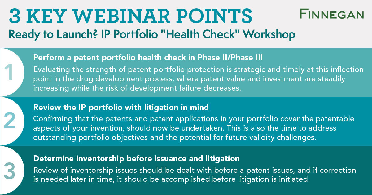 Ready to Launch? IP Portfolio "Health Check" Workshop | Events ...