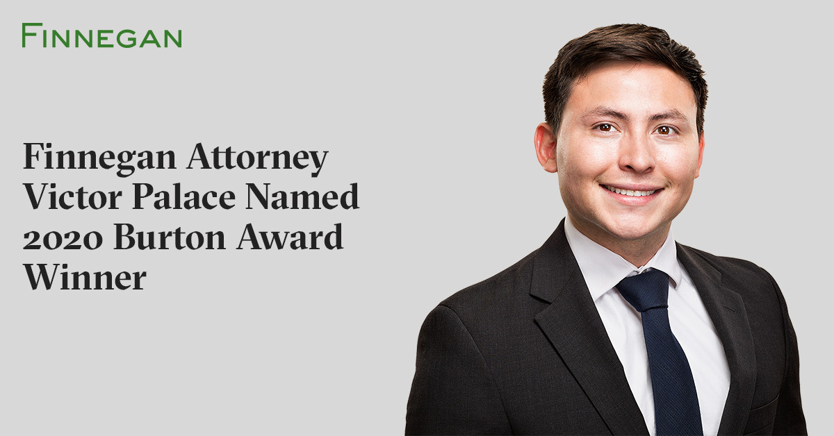 Finnegan Attorney Victor Palace Named 2020 Burton Award Winner ...