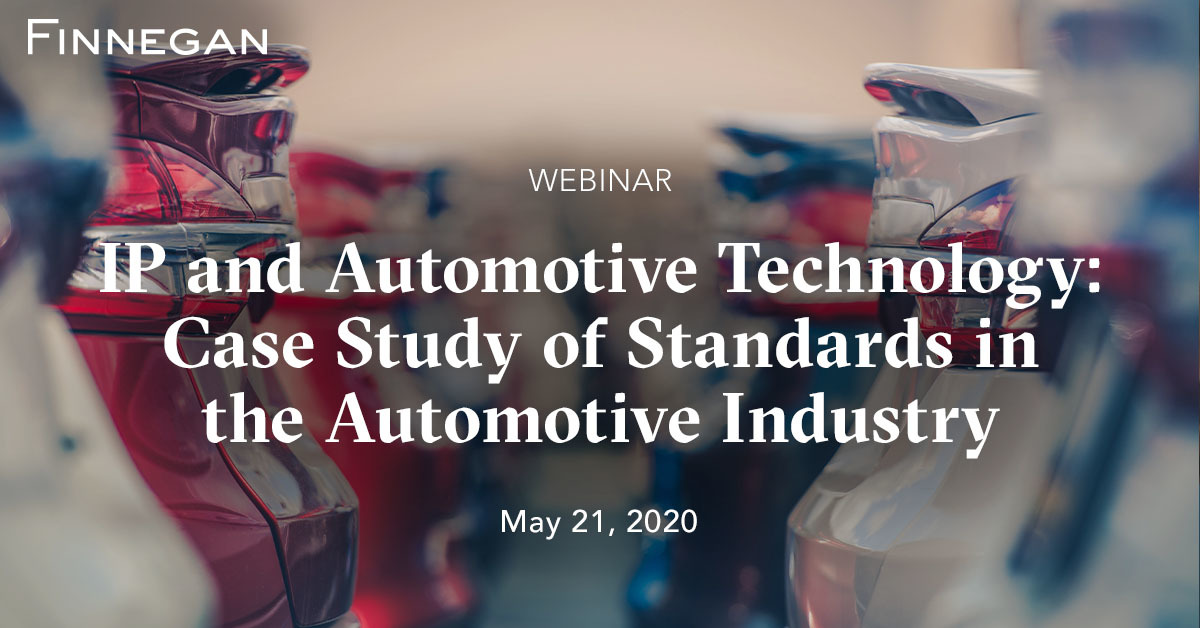 IP and Automotive Technology: Case Study of Standards in the Automotive ...