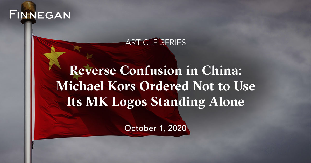Reverse Confusion in China: Michael Kors Ordered Not to Use Its MK ...