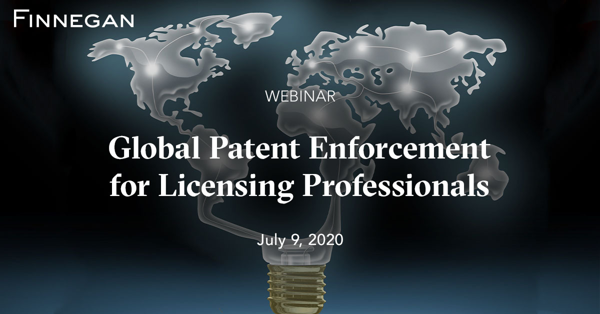 Global Patent Enforcement for Licensing Professionals | Events ...