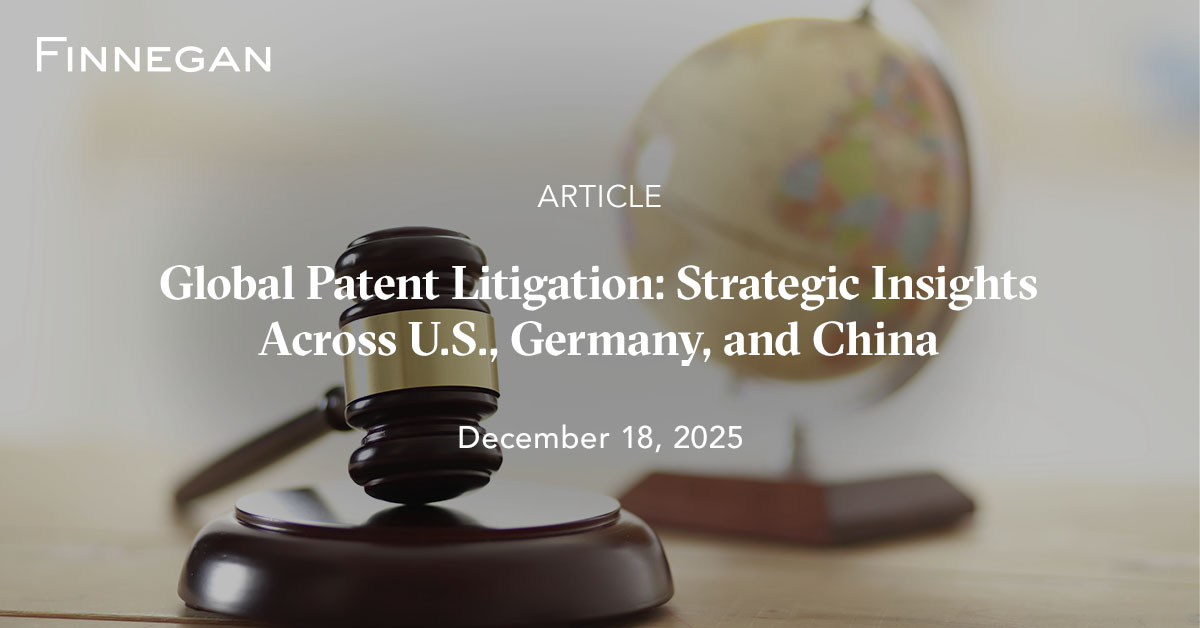 Global Patent Litigation: Strategic Insights Across U.S., Germany, and ...