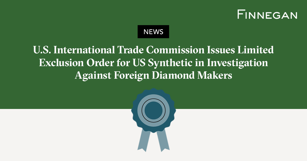 U.S. International Trade Commission Issues Limited Exclusion Order for ...