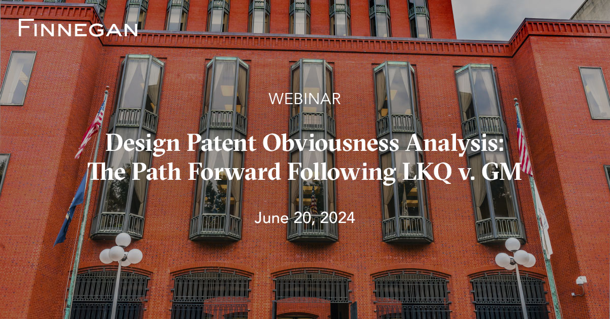 Design Patent Obviousness Analysis: The Path Forward Following LKQ v ...