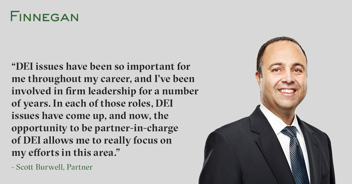Finnegan Names New DEI Partner-in-Charge | Finnegan | Leading IP+ Law Firm