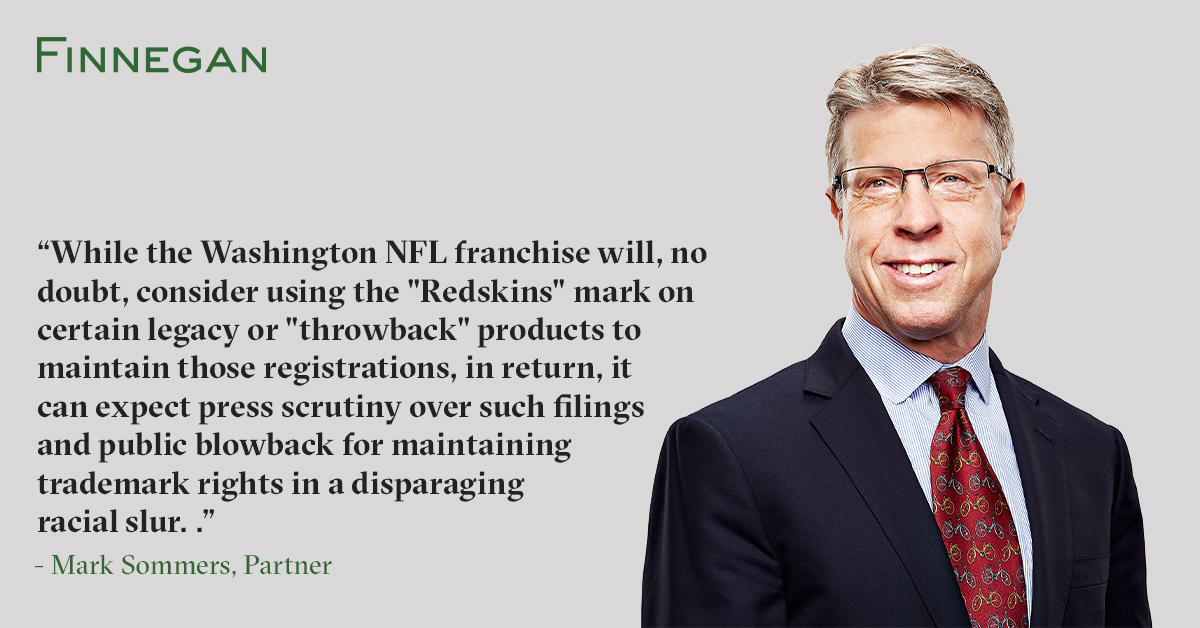 Q&A: Trademark Expert Mark Sommers on Washington Football Team's New ...