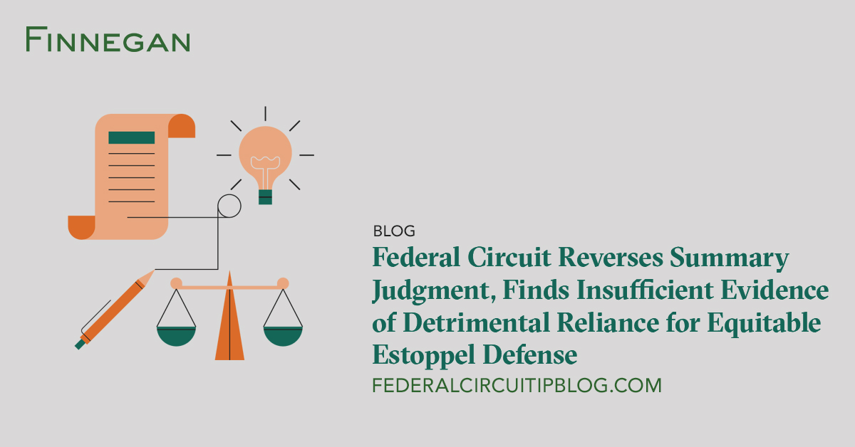 Federal Circuit Reverses Summary Judgment, Finds Insufficient Evidence ...