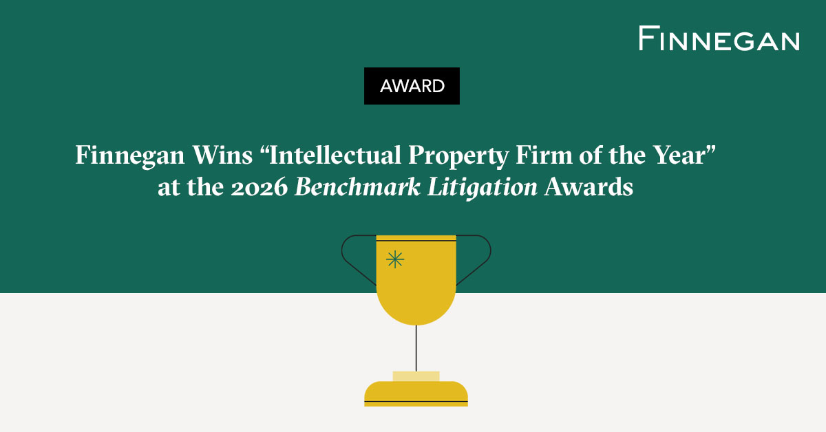 Finnegan Wins “Intellectual Property Firm of the Year” at the 2026 ...