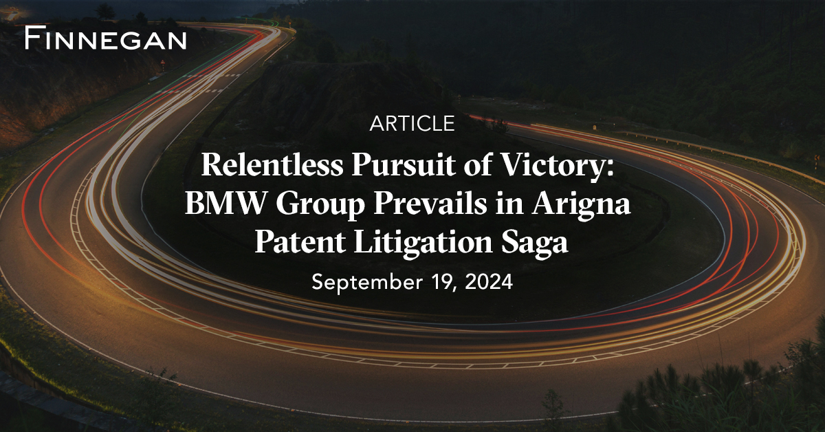 Relentless Pursuit of Victory: BMW Group Prevails in Arigna Patent ...