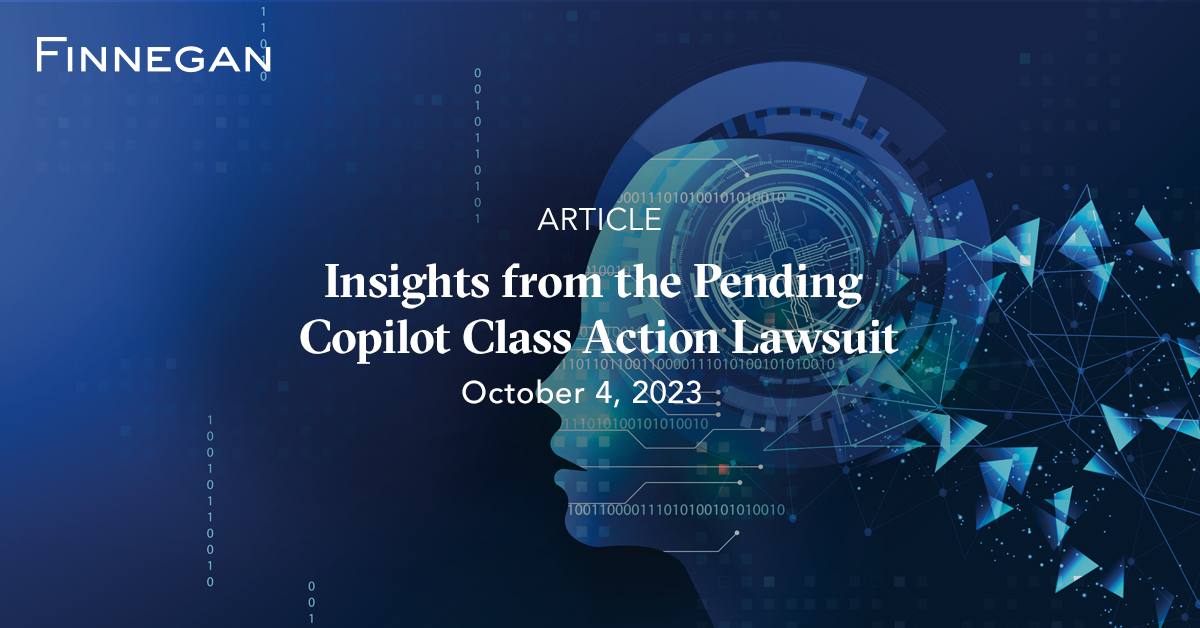 Insights from the Pending Copilot Class Action Lawsuit | Articles ...