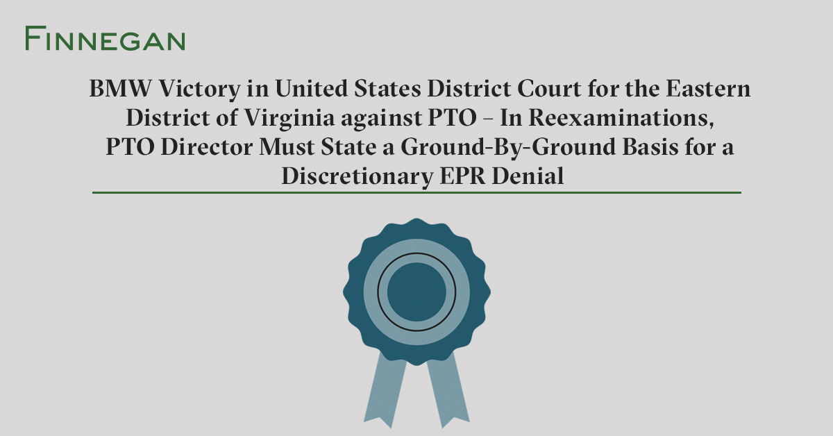 BMW Victory in United States District Court for the Eastern District of ...