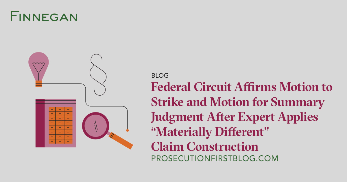Federal Circuit Affirms Motion to Strike and Motion for Summary ...