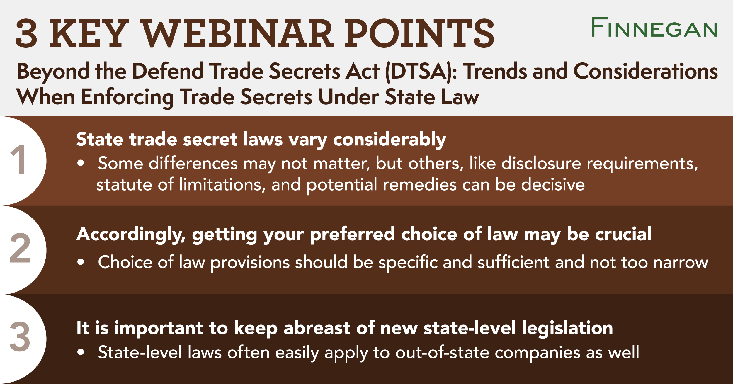 Beyond the Defend Trade Secrets Act (DTSA): Trends and Considerations ...