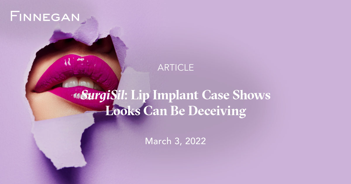 SurgiSil: Lip Implant Case Shows Looks Can Be Deceiving | Articles ...