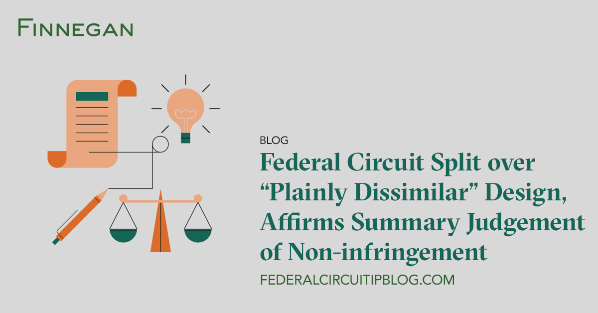 Federal Circuit Split over “Plainly Dissimilar” Design, Affirms Summary ...