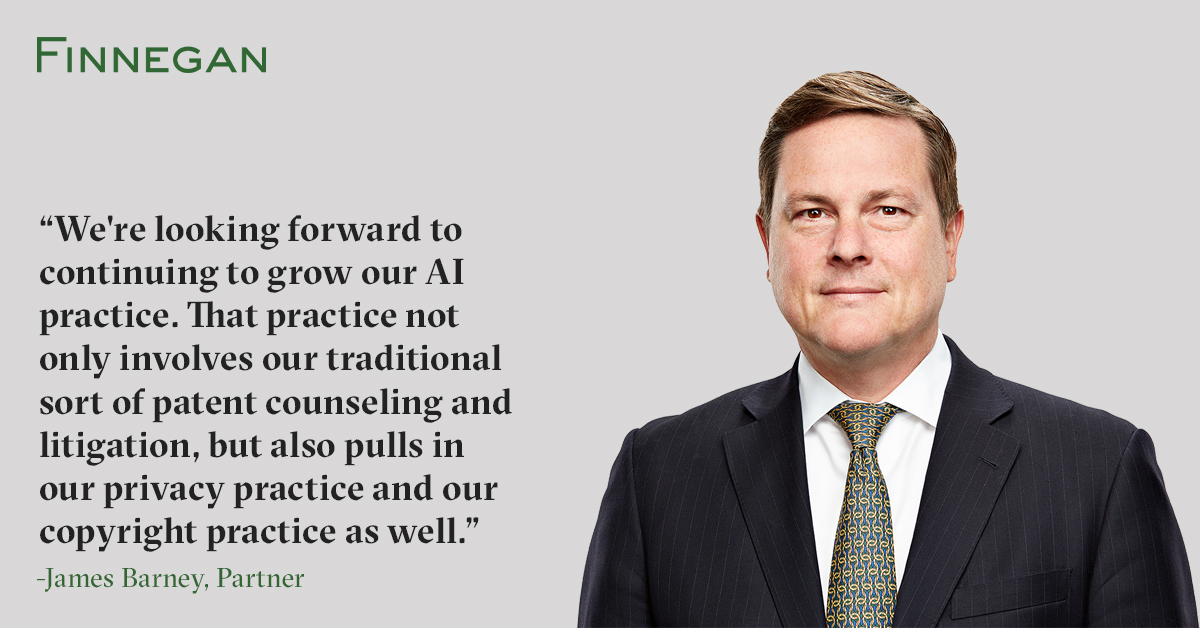 Finnegan Names New Managing Partner | Finnegan | Leading IP+ Law Firm