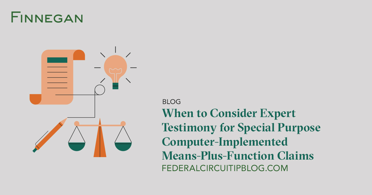 When to Consider Expert Testimony for Special Purpose Computer ...