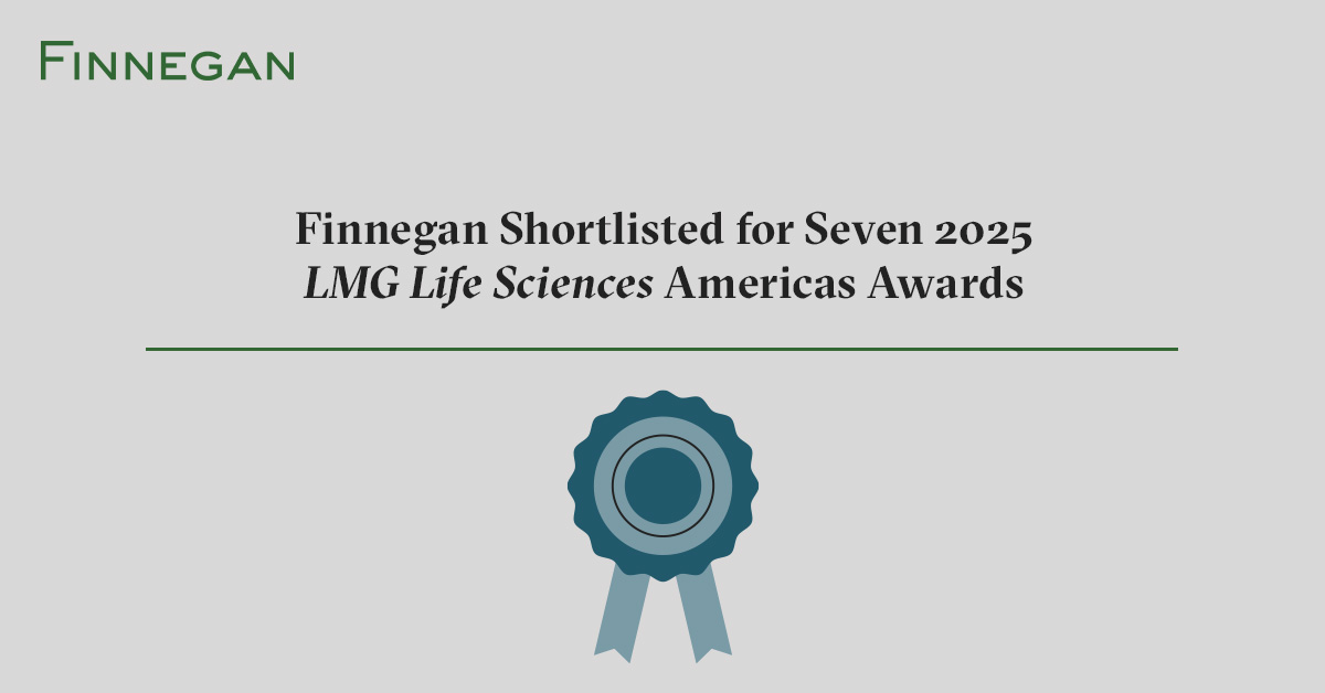 Finnegan Shortlisted for Seven 2025 LMG Life Sciences Americas Awards ...