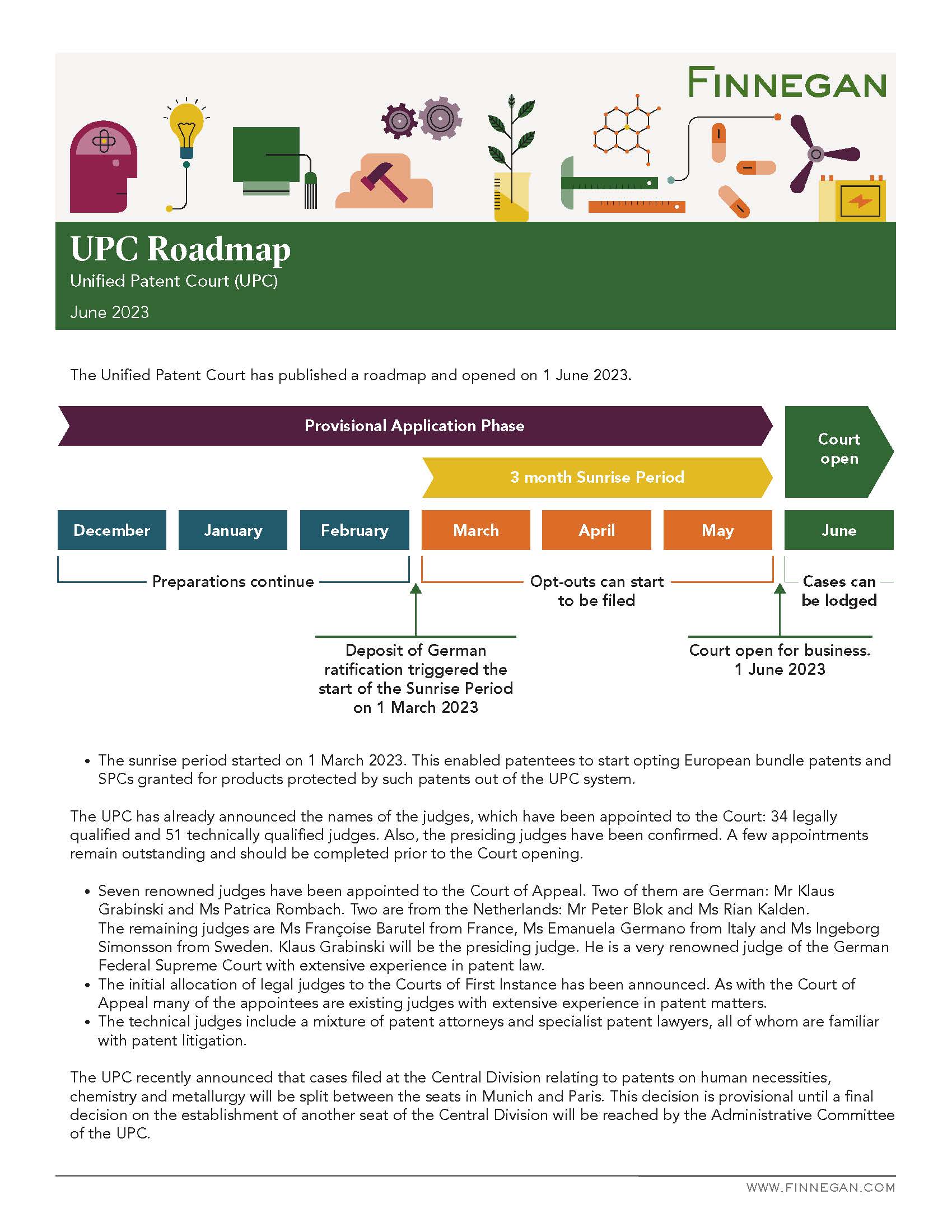 Unified Patent Court (UPC) Hub | IP Updates | Finnegan | Leading IP+ ...